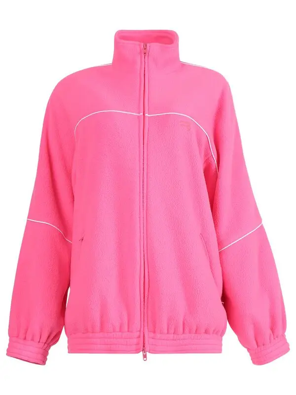 Balenciaga Fleece Tracksuit Jacket - Fluorescent Pink